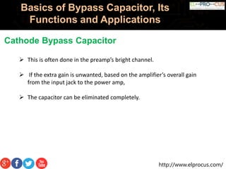 Basics of bypass capacitor, its functions and applications | PPTX