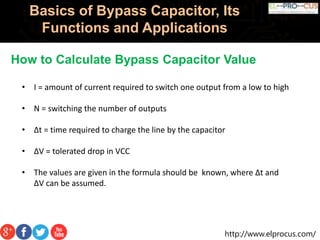 Basics of bypass capacitor, its functions and applications | PPTX