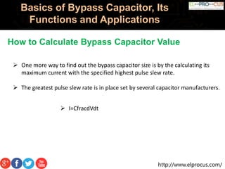 Basics of bypass capacitor, its functions and applications | PPTX