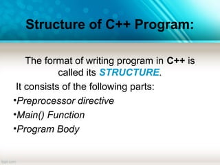 Basics of c++ | PPT