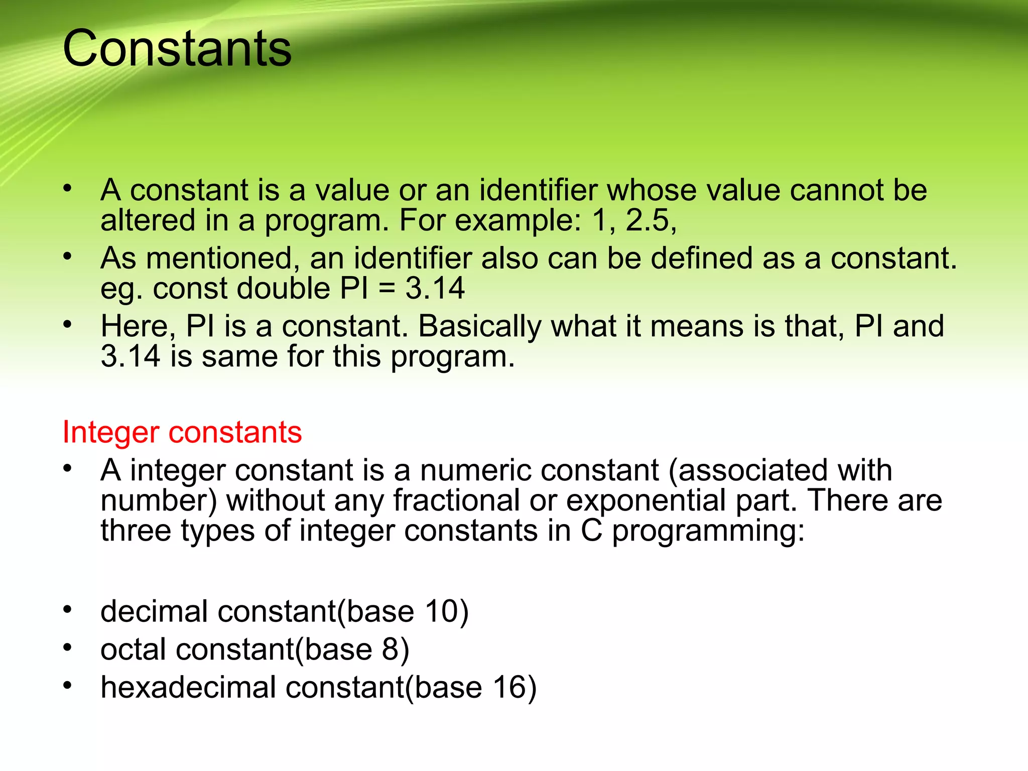 Basics of c | PPT