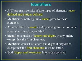 M.Florence Dayana / Basics of C Language | PPT