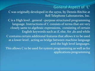Basics of c | PPT