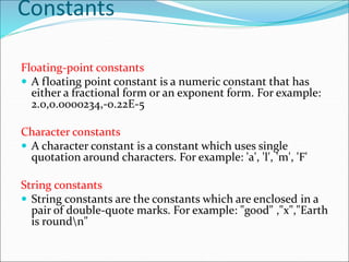 Basics of c | PPT