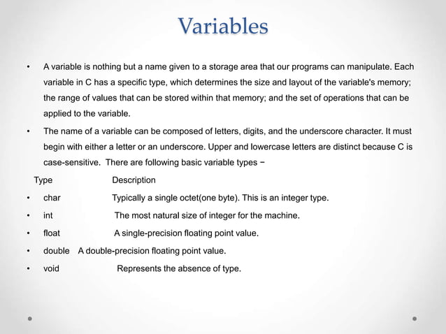 Basics of C.ppt | Programming Languages | Computing