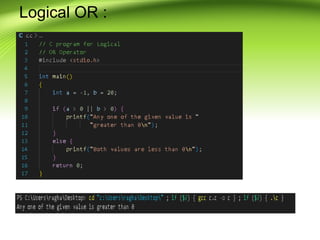 Basics of C.ppt this is basic information about the c programming language | PPT