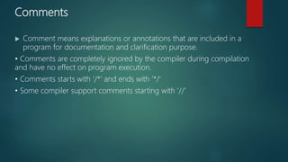 Basics of c Nisarg Patel | PPT