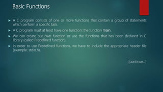 Basics of c Nisarg Patel | PPT
