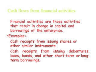 Basics of cash flow statement | PPTX