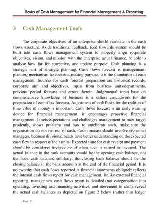 Basics of cash management for financial management & reporting | PDF