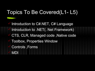 Basics of c# by sabir | PPT