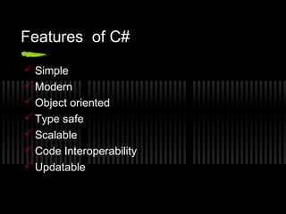 Basics of c# by sabir | PPT