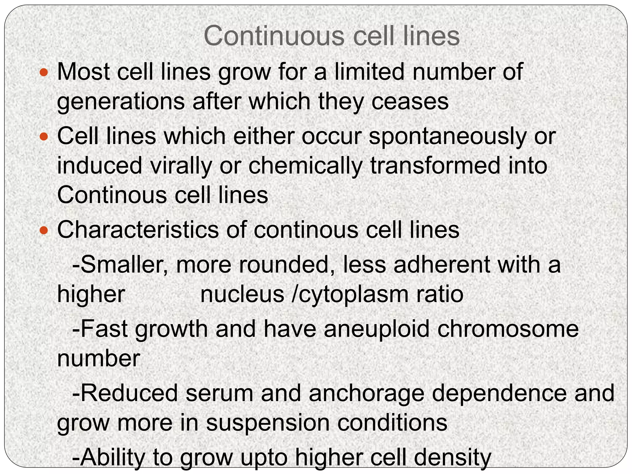 Basics of cell culture | PPT