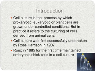Basics of cell culture | PPT