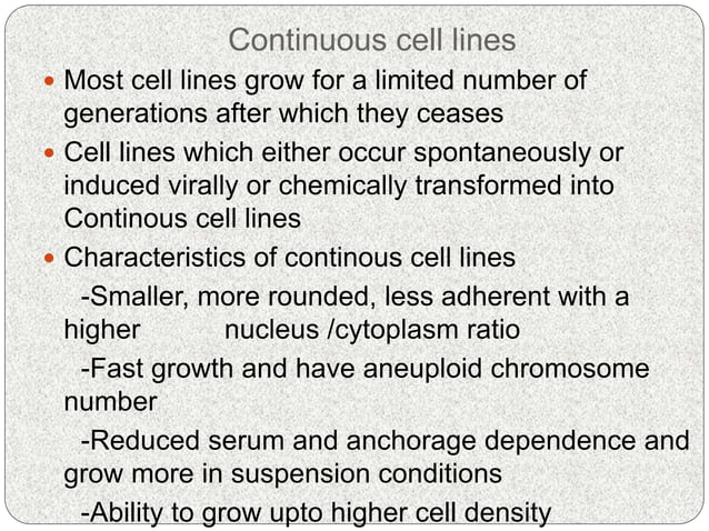 Basics of cell culture | PPT