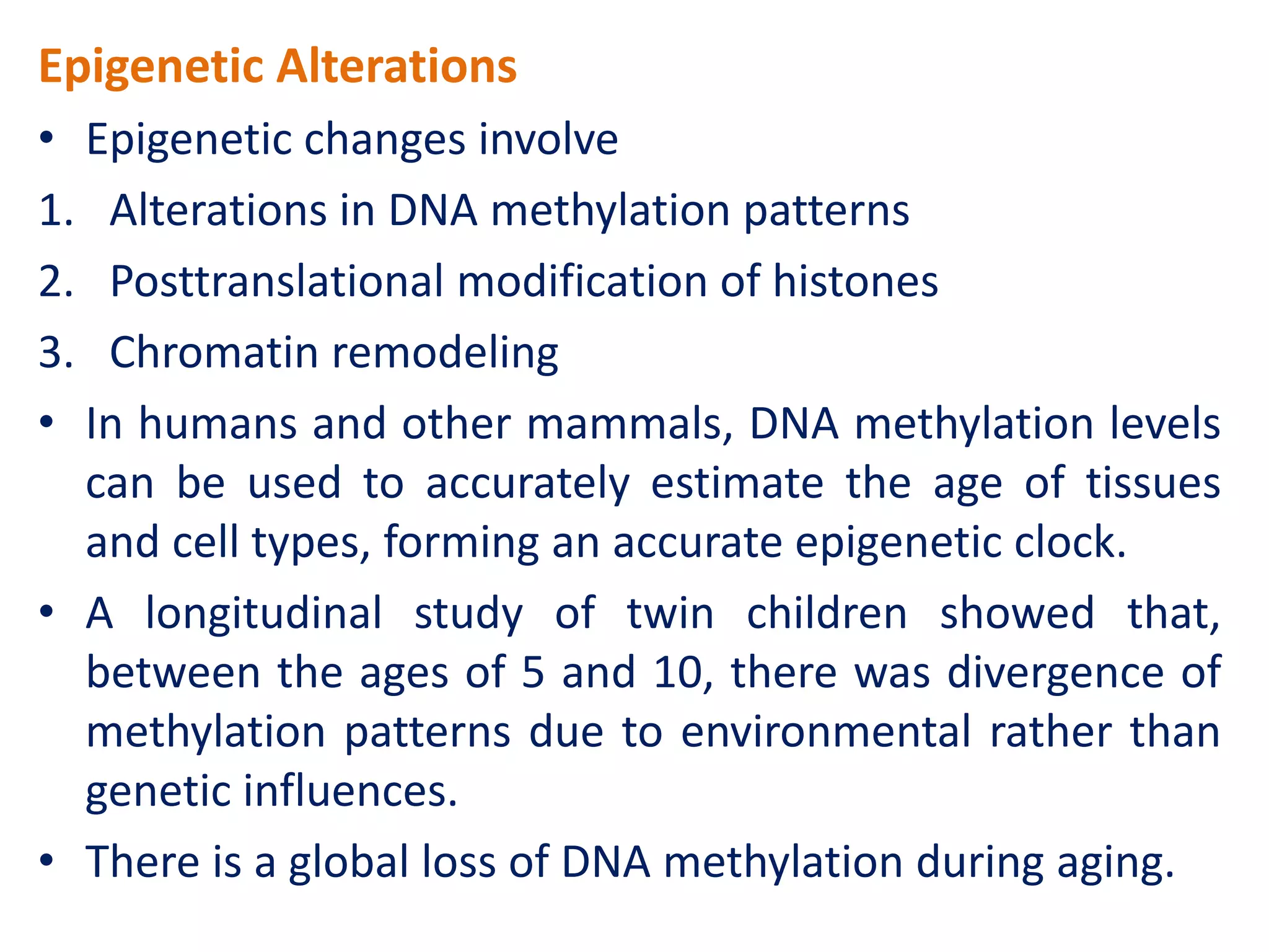 Basics of cellular aging and | PPTX