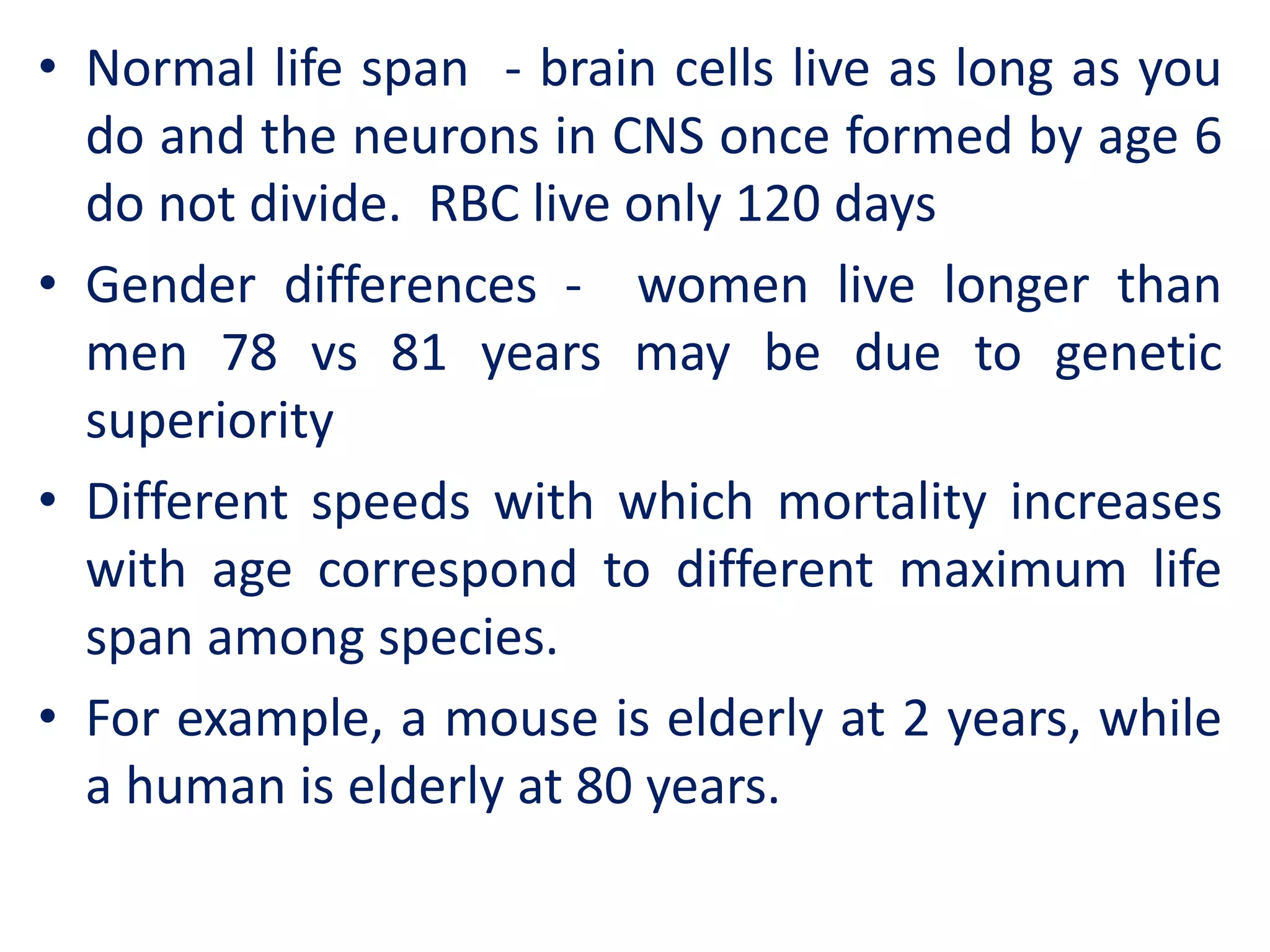 Basics of cellular aging and | PPTX