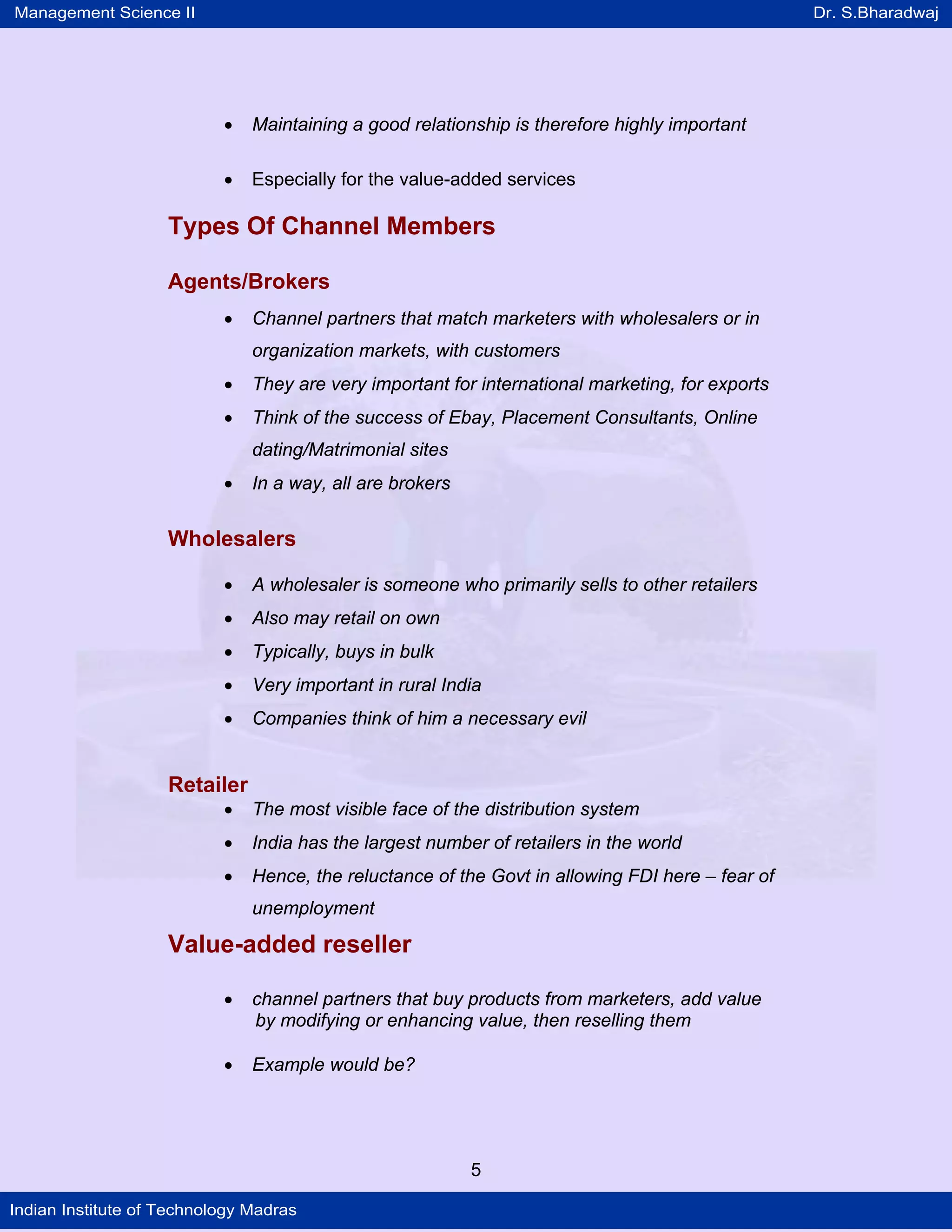 Basics Of Channel Management | PDF