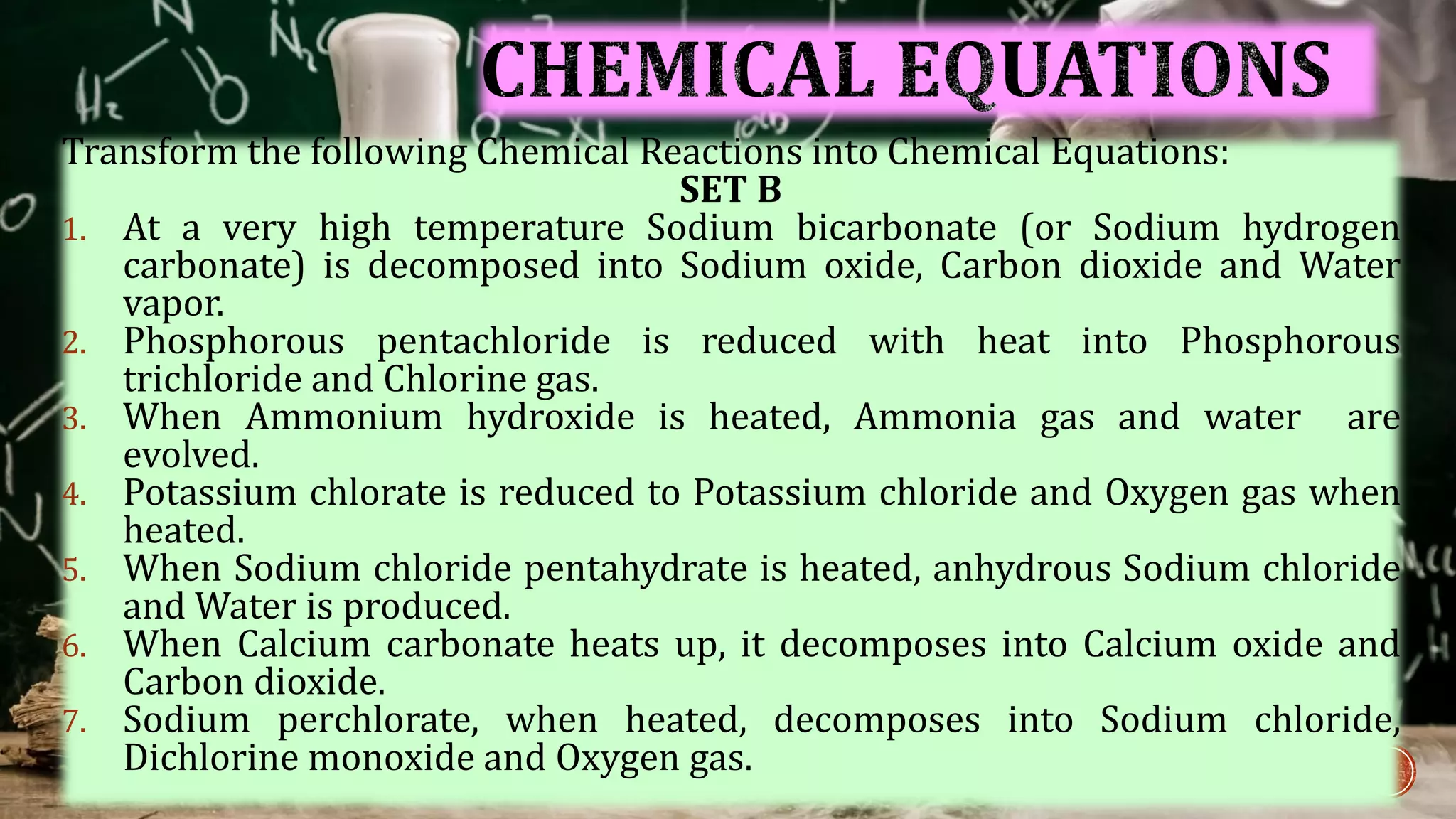 Basics of Chemical Reactions | PDF
