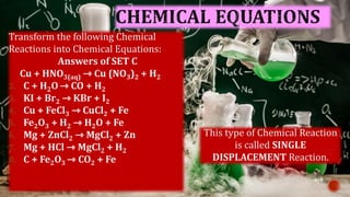 Basics of Chemical Reactions | PDF