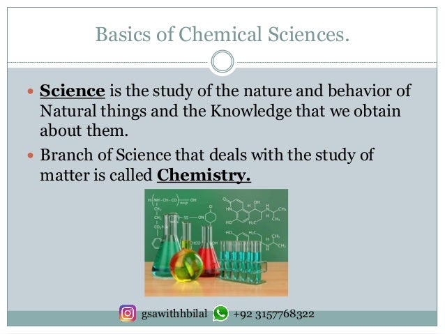 Basics of Chemical Sciences & Material Science | PPT