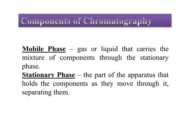 Basics of Chromatography.ppt | Chemistry | Science
