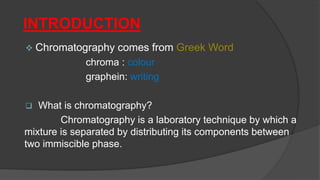 BASICS OF CHROMATOGRAPHY AND THEIR FORENSIC APPLICATION.pptx