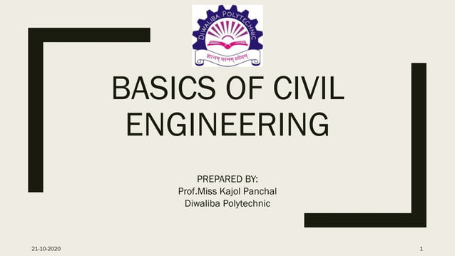 Basics of civil engineering Induction Type | PDF