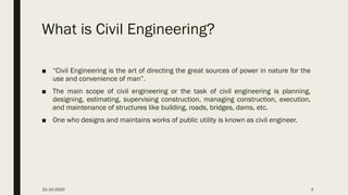 Basics of civil engineering Induction Type | PDF