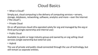 Basics of cloud | PPT