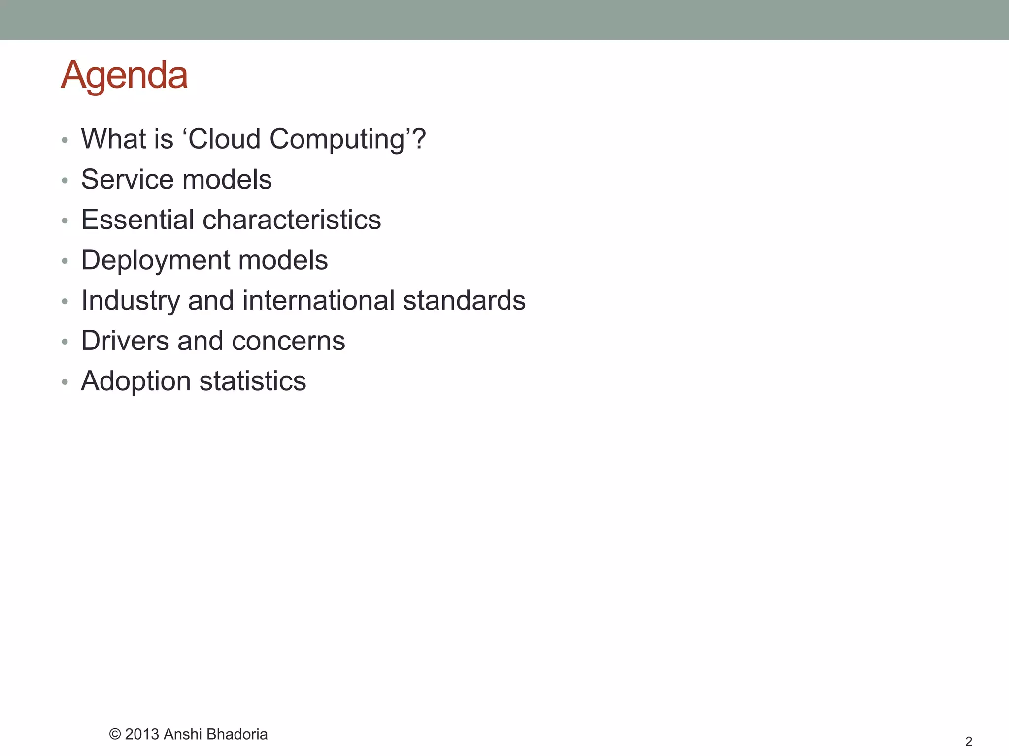 Basics of Cloud Computing | PPT