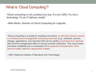 Basics of Cloud Computing | PPT
