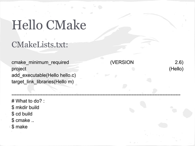 Basicsof C Make And Git For A Hello Qt Application Ppt