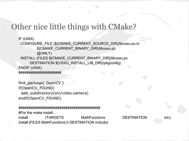 Basicsof c make and git for a hello qt application | PPT