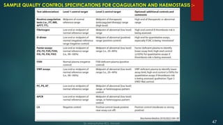 BASICS OF COAGULATION SCREENING TESTS FOR HEMOSTATIC DISORDERS.pptx