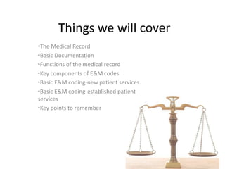 Basics Of Coding And Medical Record Documentation | PPTX