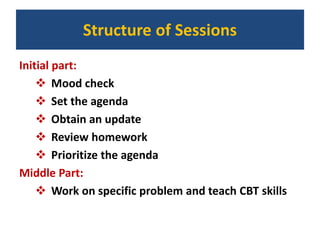 Basics of cognitive behavior therapy | PPTX