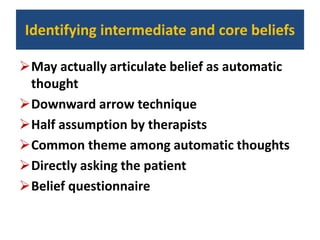 Basics of cognitive behavior therapy | PPTX