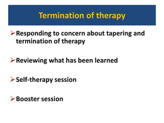 Basics of cognitive behavior therapy | PPTX
