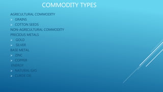 Basics of commodity market | PPT