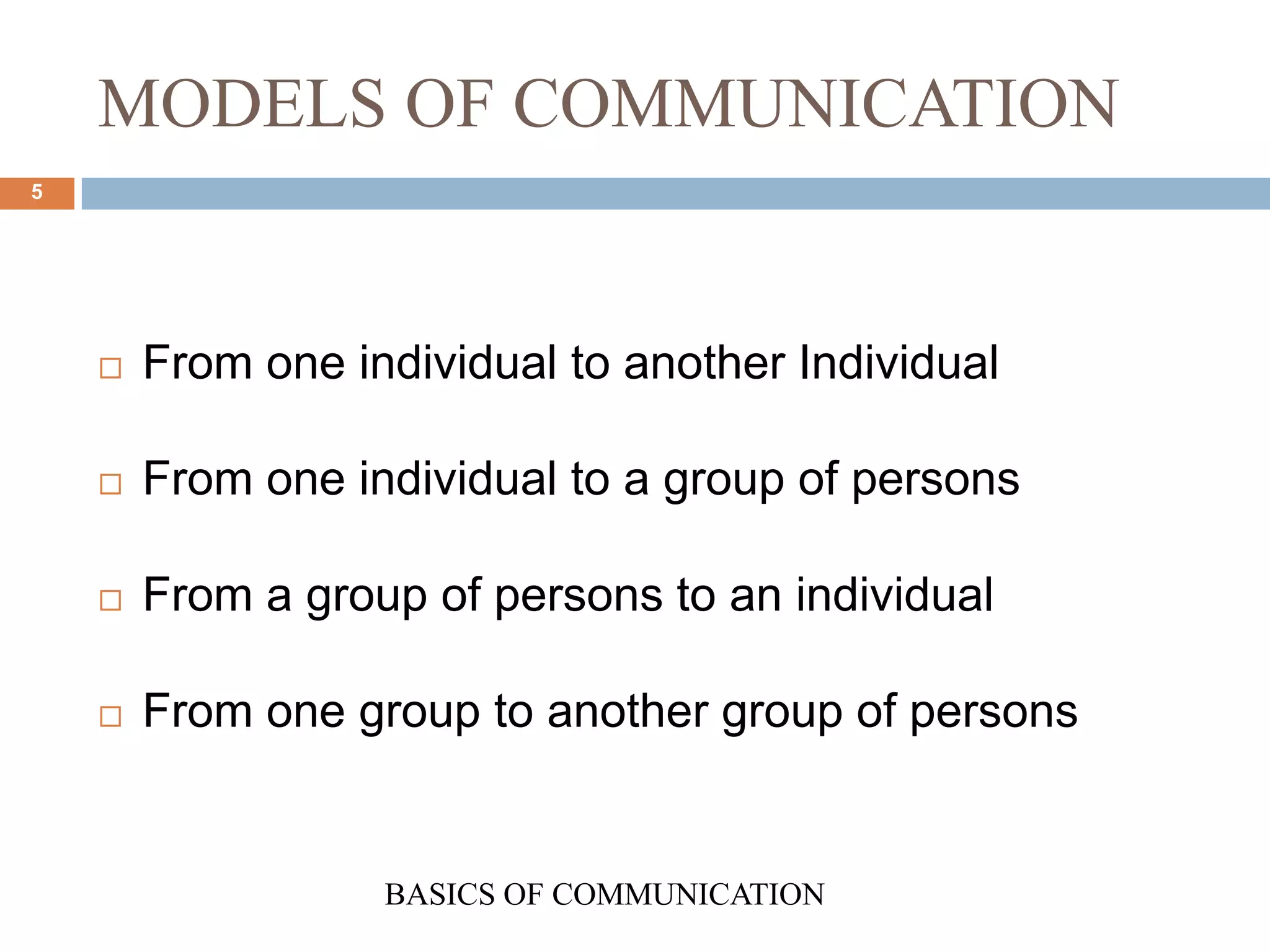 Basics of communication | PPTX