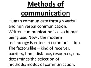 Basics of communication | PDF