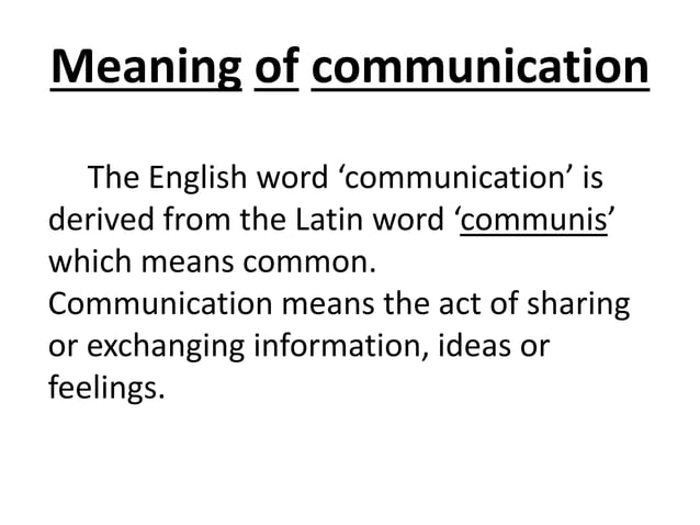 Basics of communication | PDF
