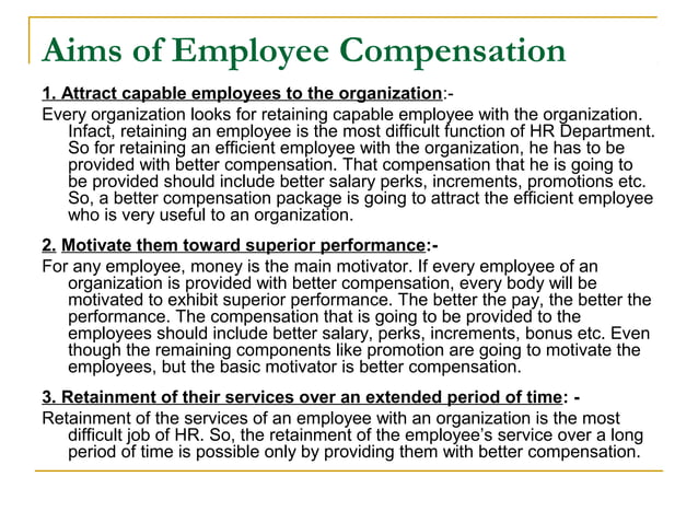 Basics of compensation | PPT | Human Resources | Business