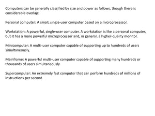 Basics of computer | PPTX