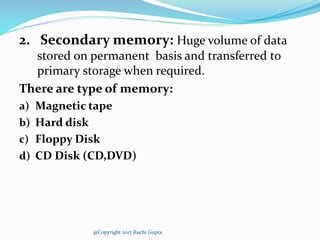 Basics of computer | PPTX | Data Storage and Warehousing | Computing