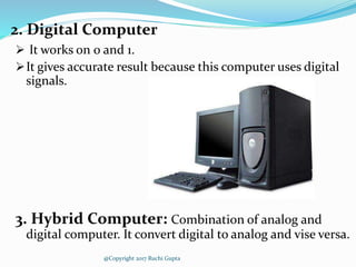 Basics of computer | PPTX | Data Storage and Warehousing | Computing