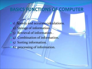 Basics of computer by Mudasir Amin from Durpora Zainapora Shopian ...