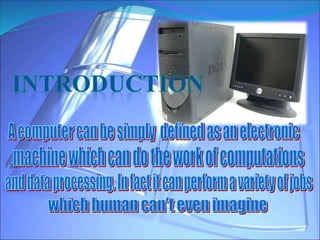 Basics of computer by Mudasir Amin from Durpora Zainapora Shopian. | PPT