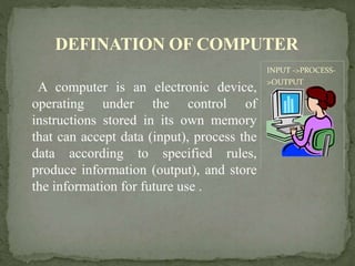 Basics of computer | PPTX
